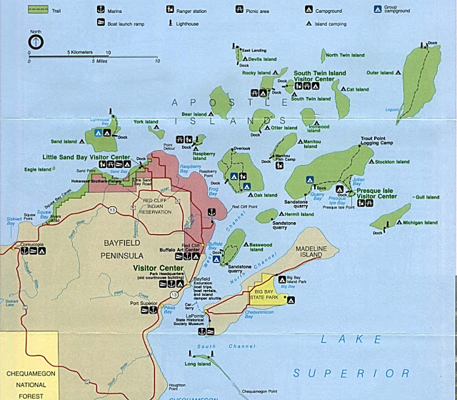 map – Apostle Islands Kayaking